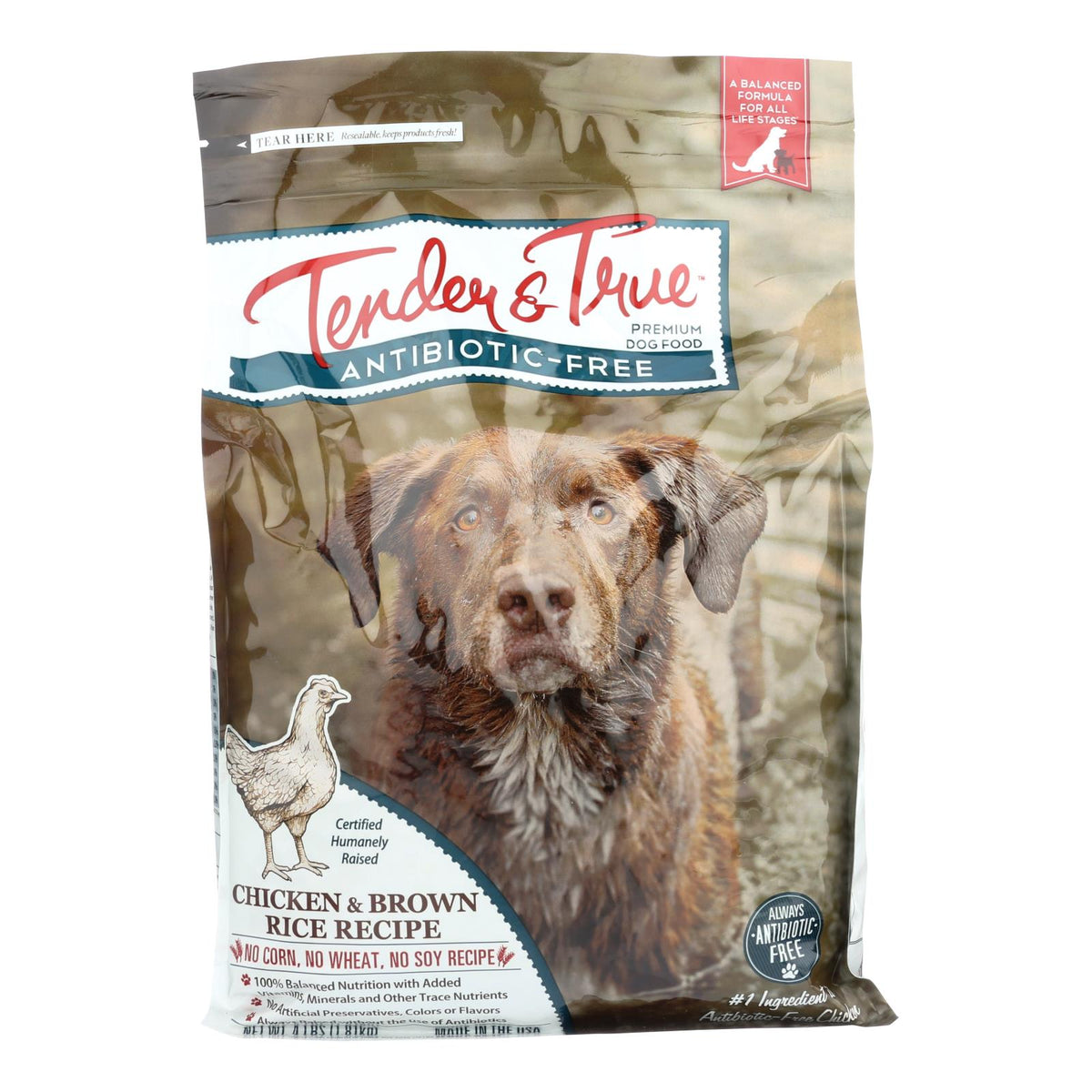 Tender & True Dog Food Chicken and Brown Rice - 6 x 4 lb Bags ...
