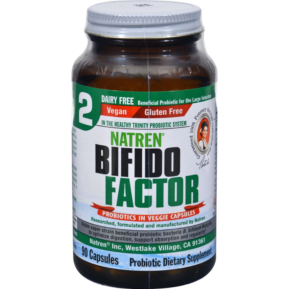 Natren Dairy-Free Bifidus Factor (90 Capsules) — Specialty Food Source