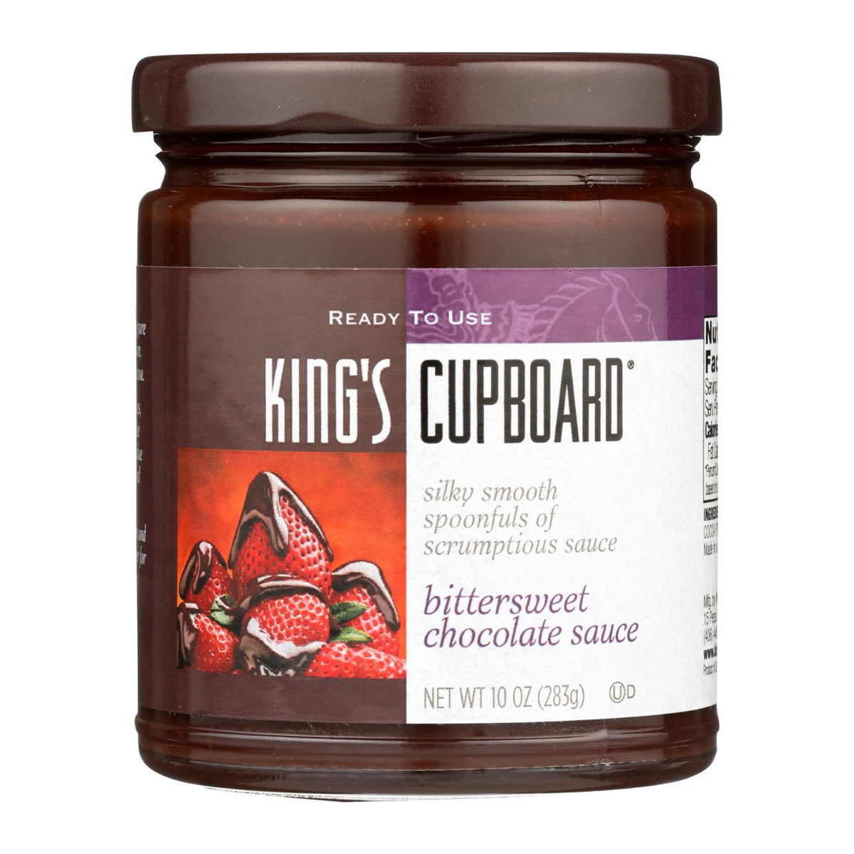 King's Cupboard Bittersweet Chocolate Dessert Sauce - 10.4 Oz. - Pack ...