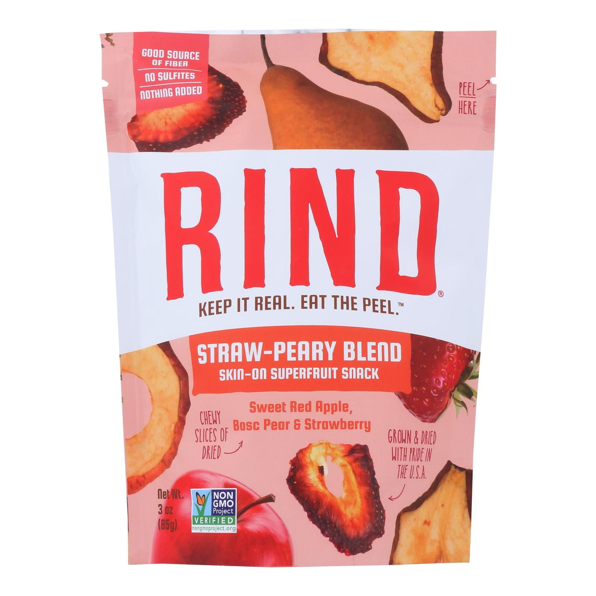 Rind Snacks - Drd Fruit Blend Straw-peary - 3 Oz. (Pack of 12 ...