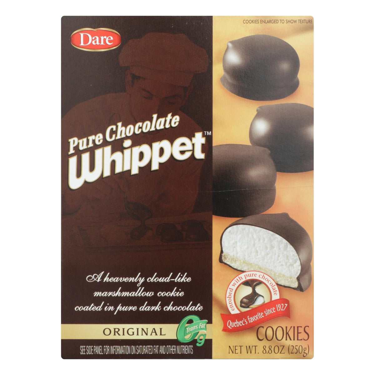 Dare Whippet Pure Chocolate Bars - Original Flavor (Pack of 12) 8.8 Oz ...