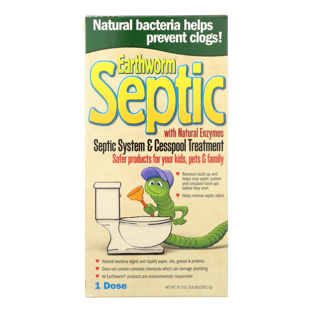 Earthworm Septic System Treatment (6-Pack) - 10.3 Fl. Oz. Per Bottle ...