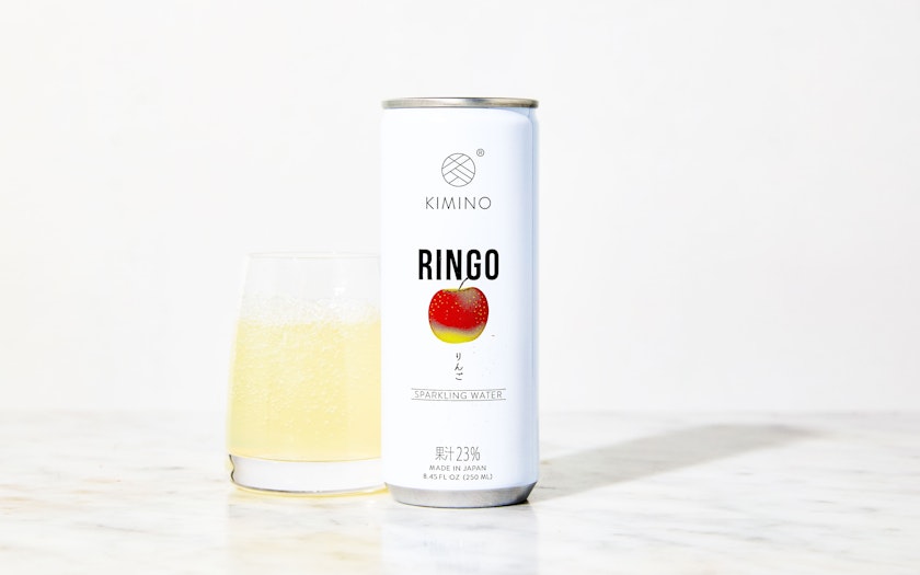 Kimino - Sparkling Ringo, 8.45 oz (Pack of 12) - Japanese Apple Soda — Specialty Food Source