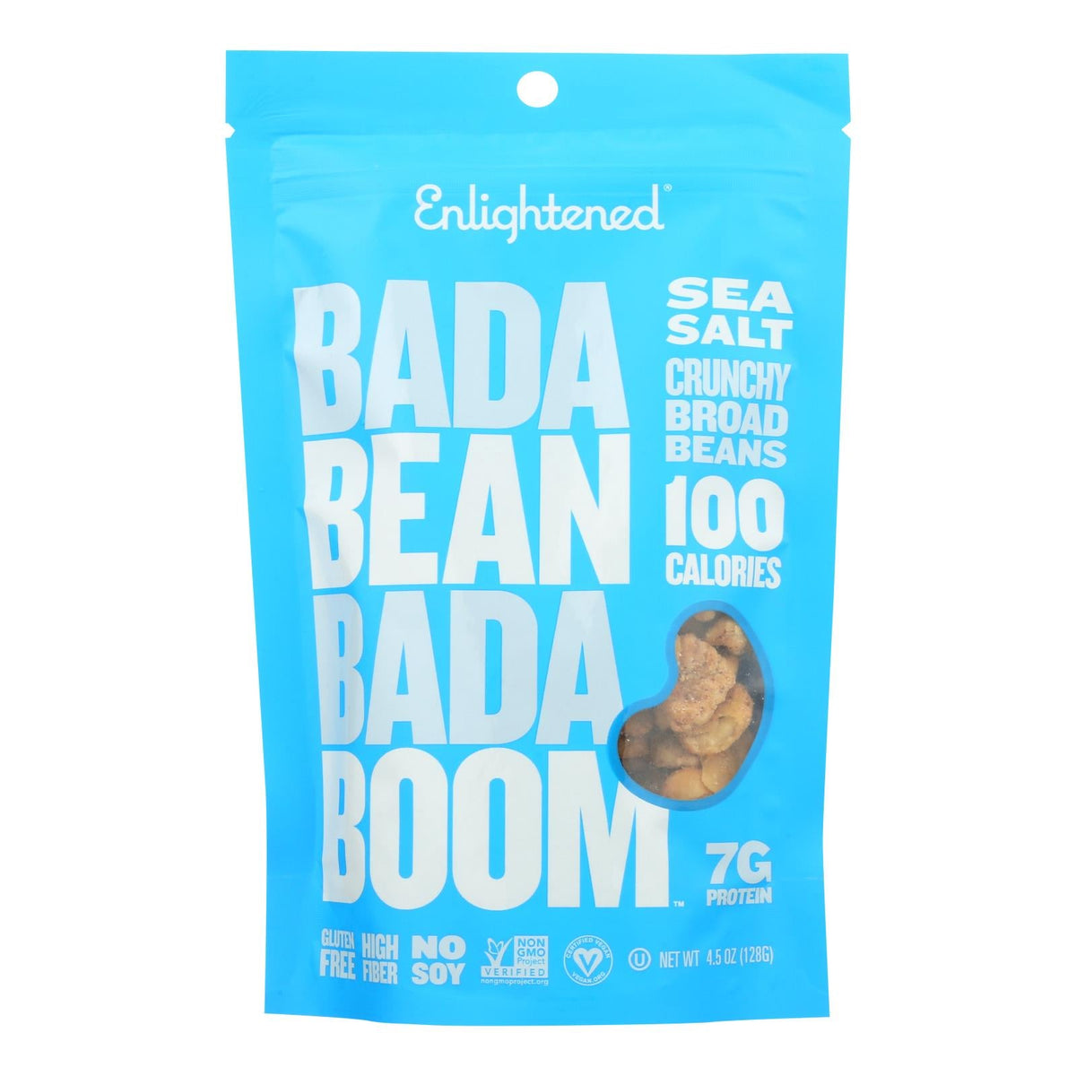 Bada Bean Bada Boom Crunchy Beans, Sea Salt, Case of 6, 4.5 Oz ...