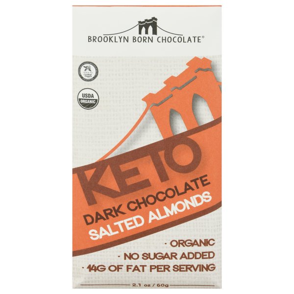 Brooklyn Born Chocolate - Bar Chocolate Salt Almnd Kto - Case Of 12-2 ...