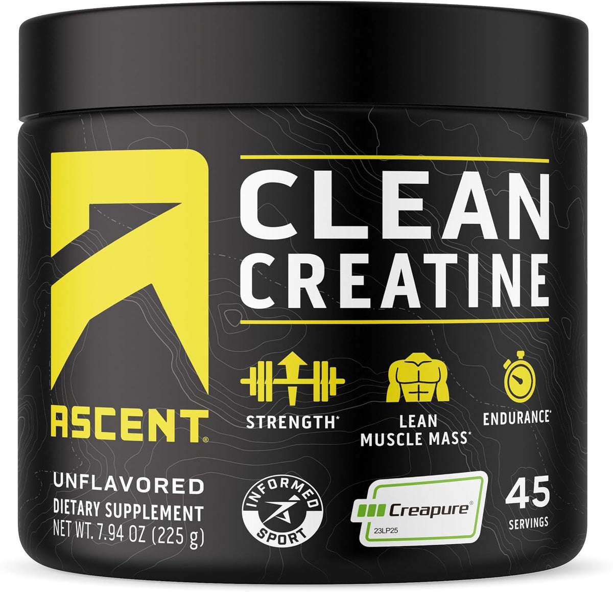 Ascent Native Fuel Creatine - Unflavored, 7.94 oz - Muscle Recovery Su ...