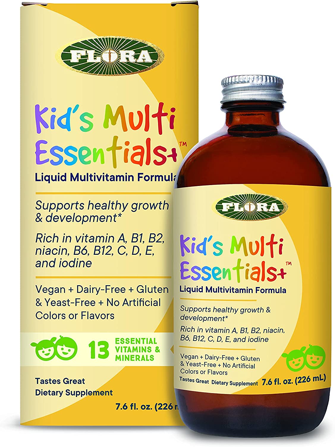 Flora Kids Essential Multivitamin Liquid - 7.6 Fl Oz — Specialty Food ...