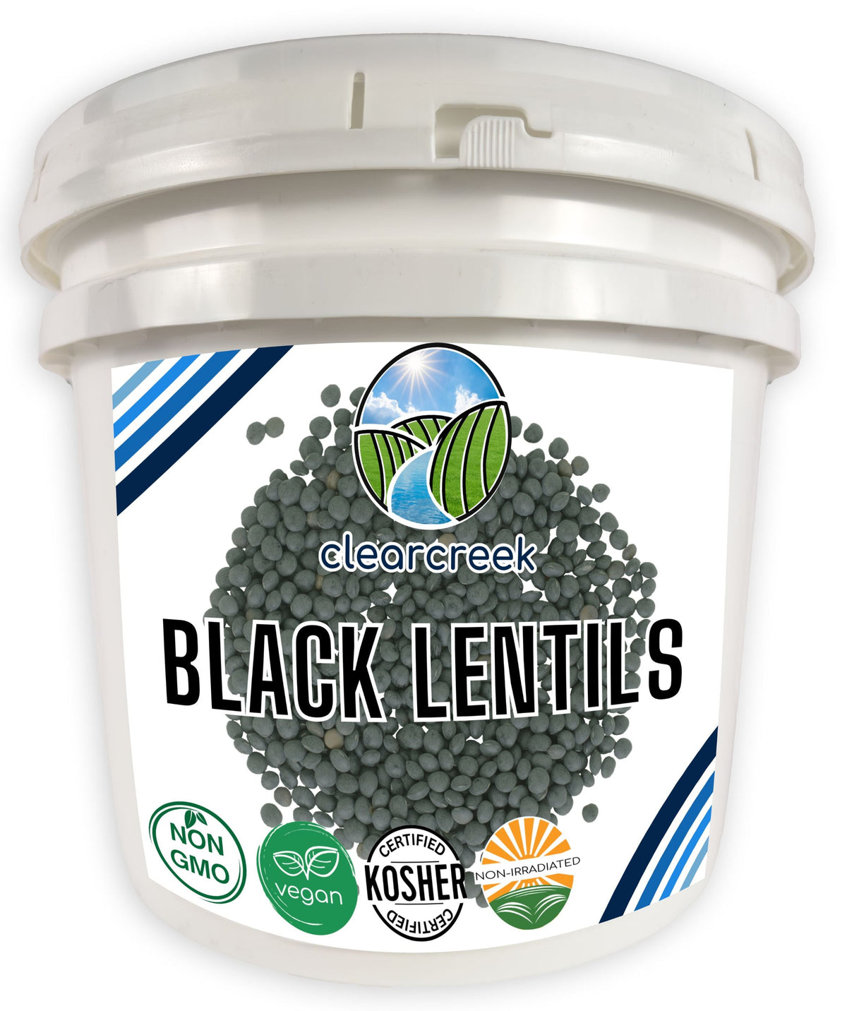 Beluga Lentils | 25 LBS Bucket — Specialty Food Source