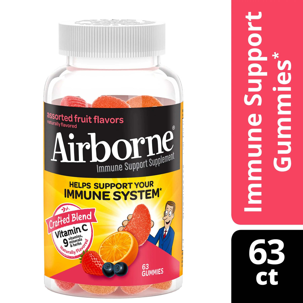 Airborne Assorted Fruit Gummies (Pack of 63) — Specialty Food Source
