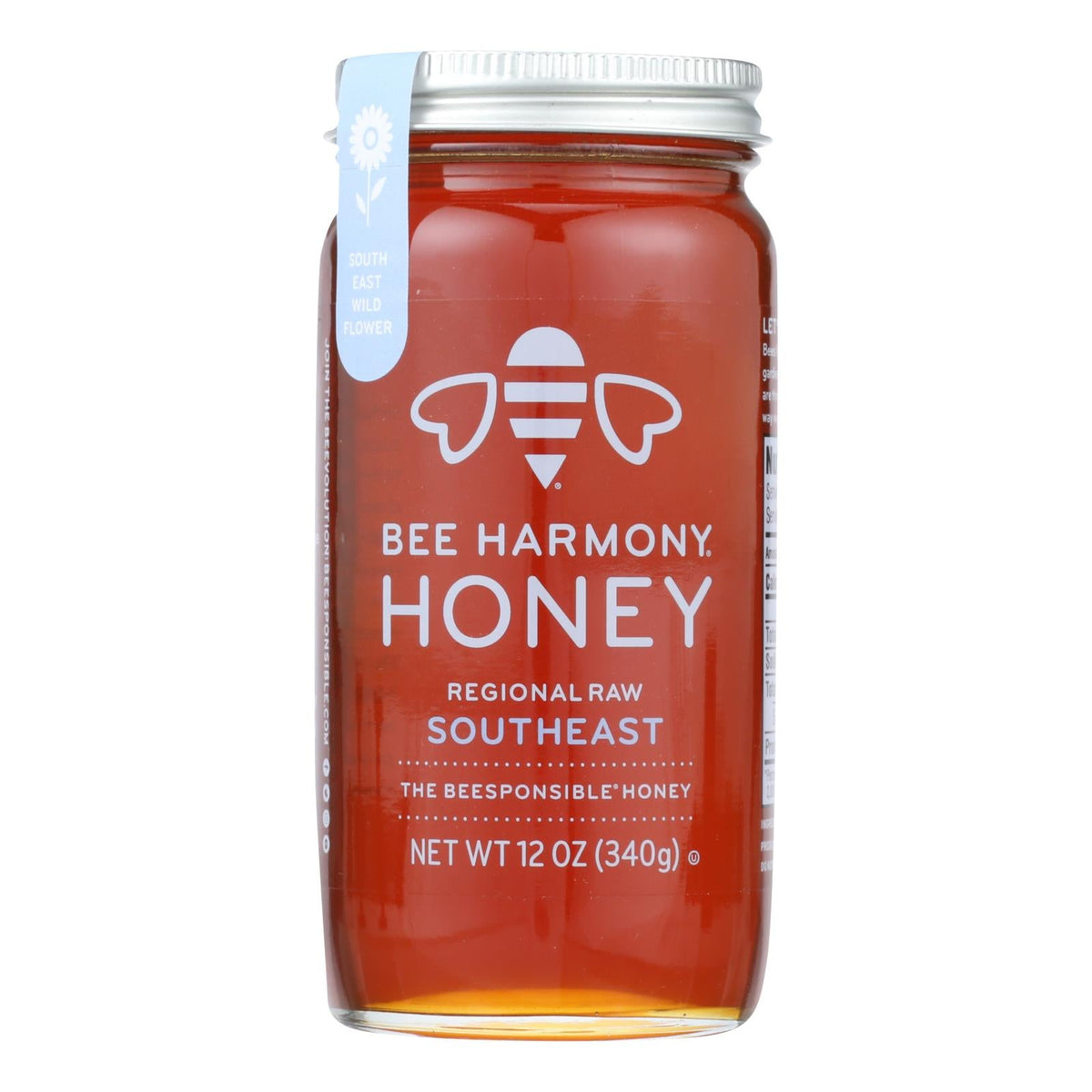 Bee Harmony Raw Regional Honey 12 Oz Jars (Pack of 6) — Specialty Food ...