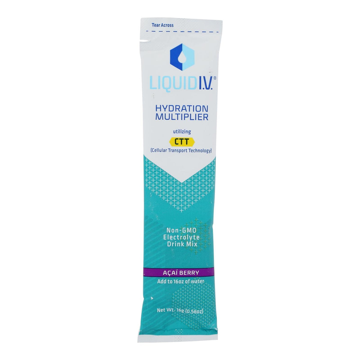 Liquid I.V. Multi-Serving Hydration Multiplier .56 Oz Acai Berry Drink ...