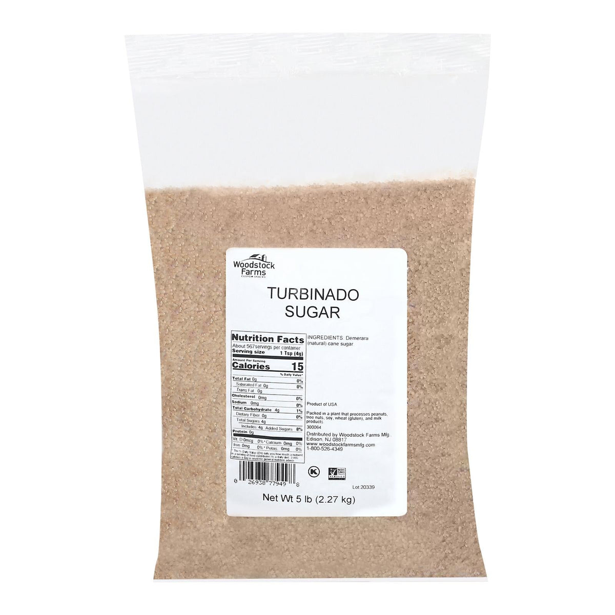 Sweeteners Sugar Turbinado 5lb Bulk — Specialty Food Source