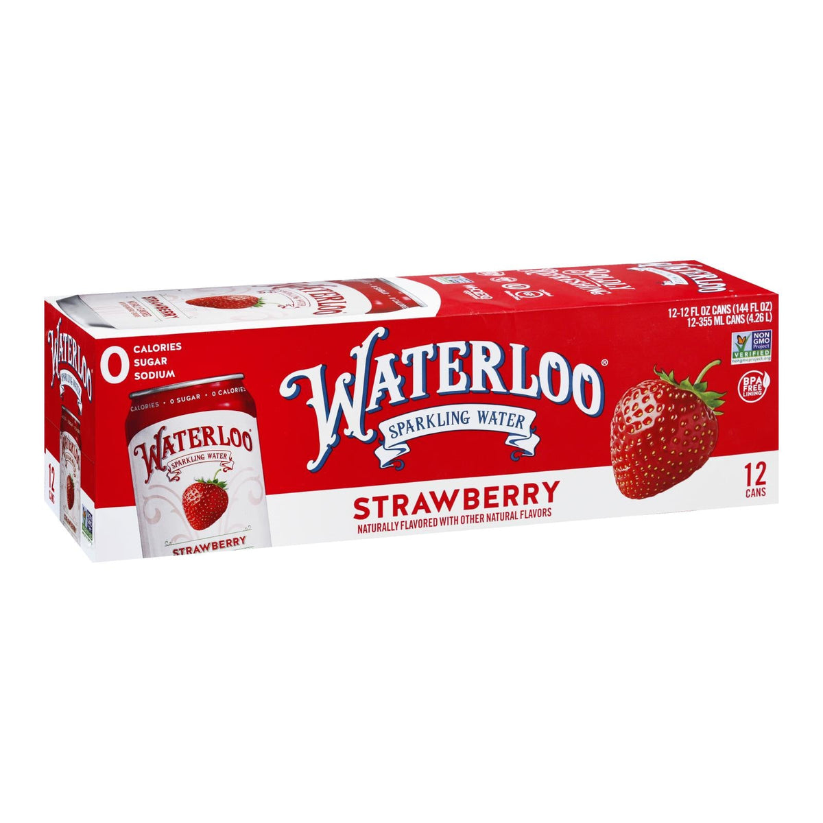 Waterloo Sparkling Water Strawberry Case — Specialty Food Source