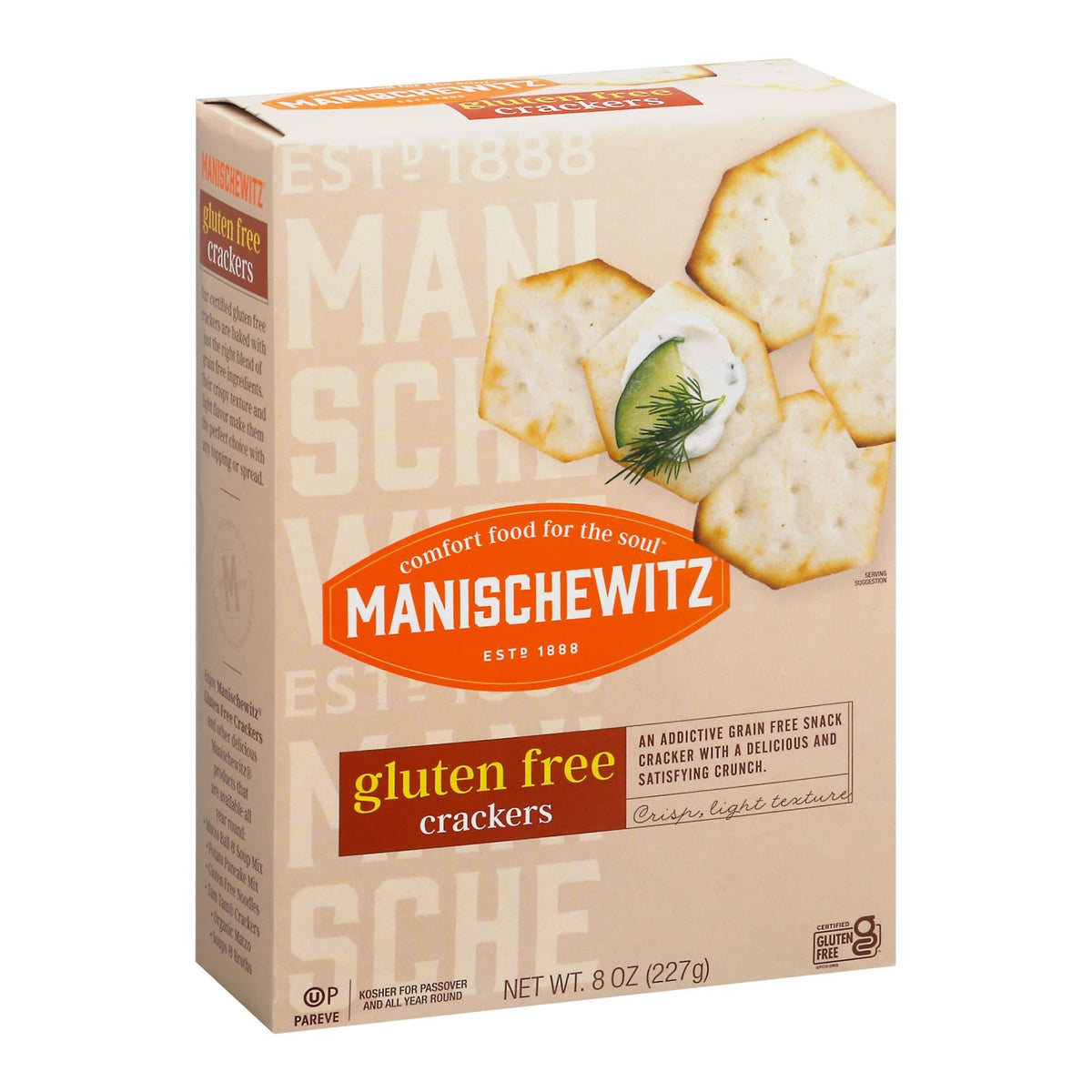 Manischewitz Gluten-Free Crackers, 8 Oz (Pack of 12) — Specialty Food ...