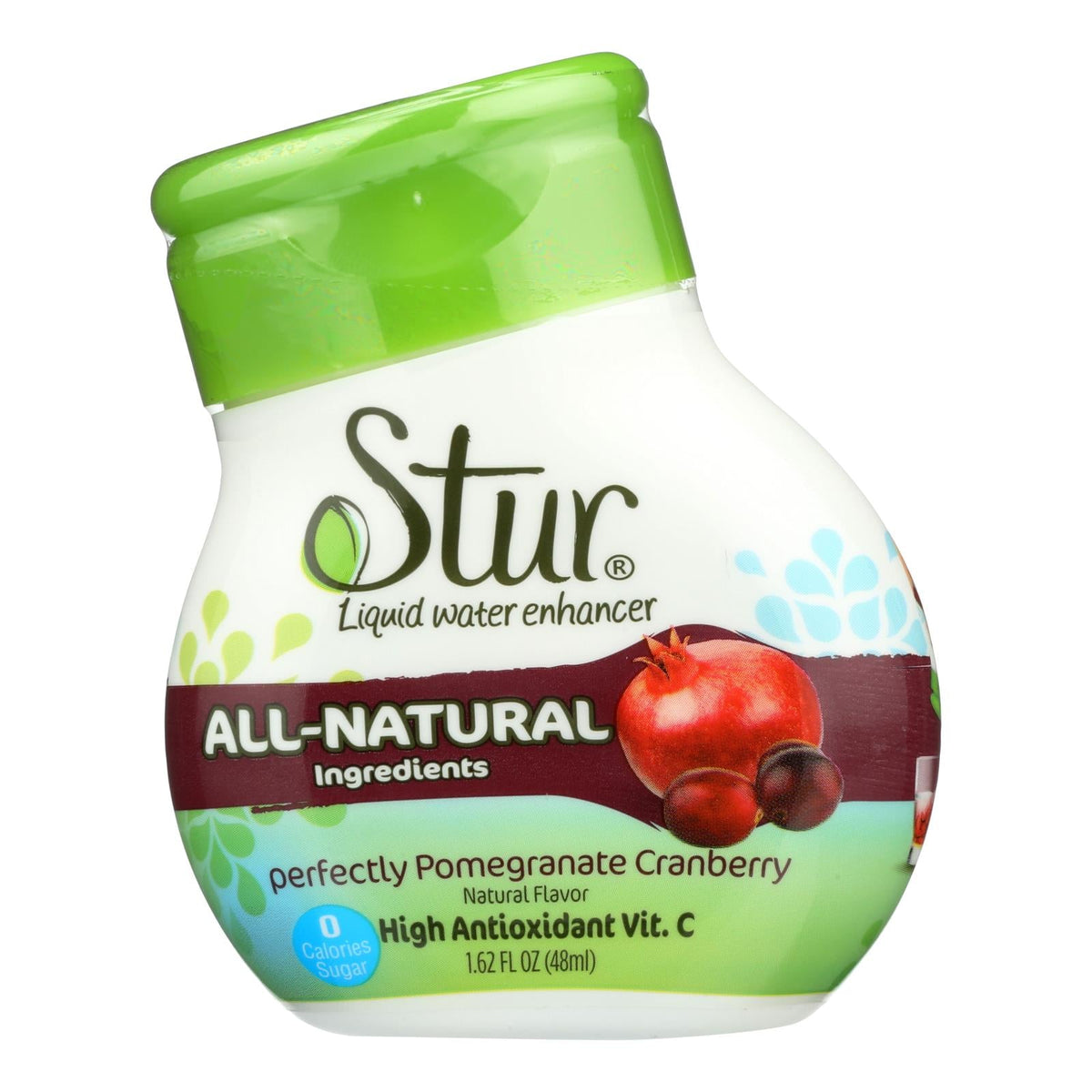 Stur Liquid Water Enhancer, Pomegranate Cranberry Burst, 6-Pack, 1.62 ...