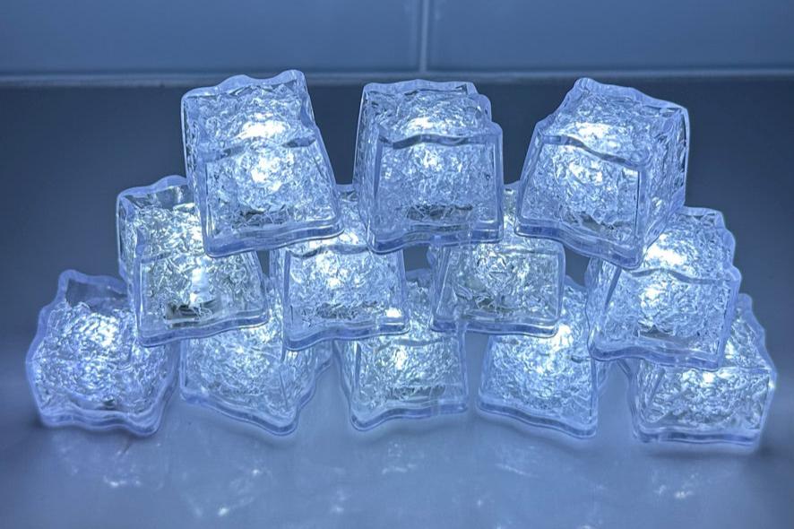 REVO White LED Light Up Ice Cube™ | 12 Pk — Specialty Food Source