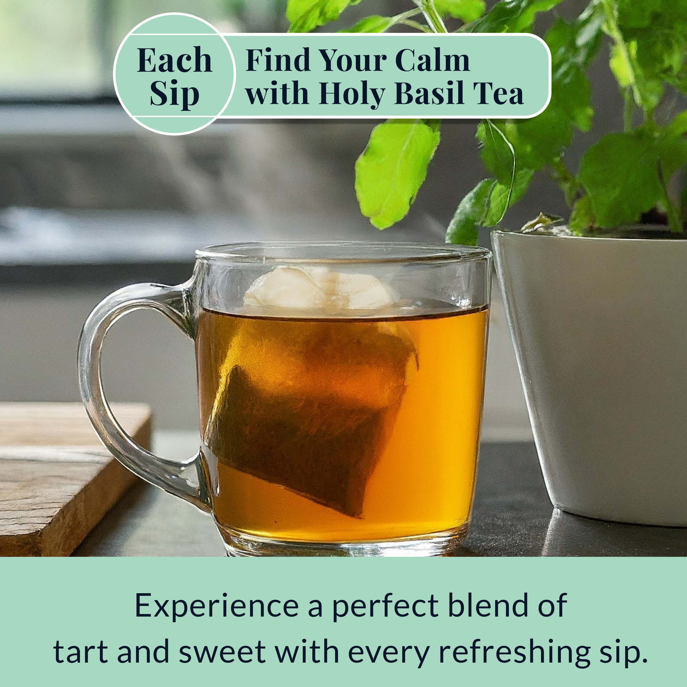 Akshit Holy Basil Tea ( Tulsi Leaf Tea ) ( 75 Tea Bags), Stress Reliev ...