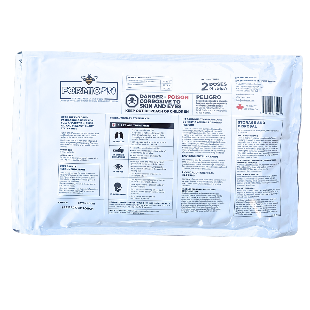 Formic Pro Varroa Mite Treatment — Specialty Food Source