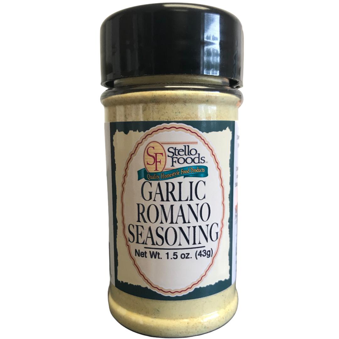 Stello Foods Spices - Garlic Romano Seasoning 1.5 oz — Specialty Food ...