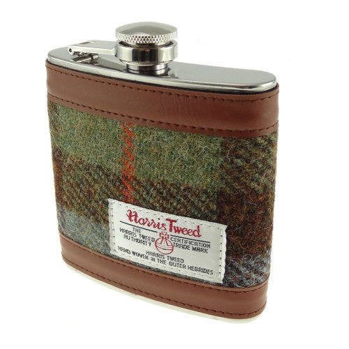 Harris Tweed Hip Flask - MacLeod Tartan — Specialty Food Source