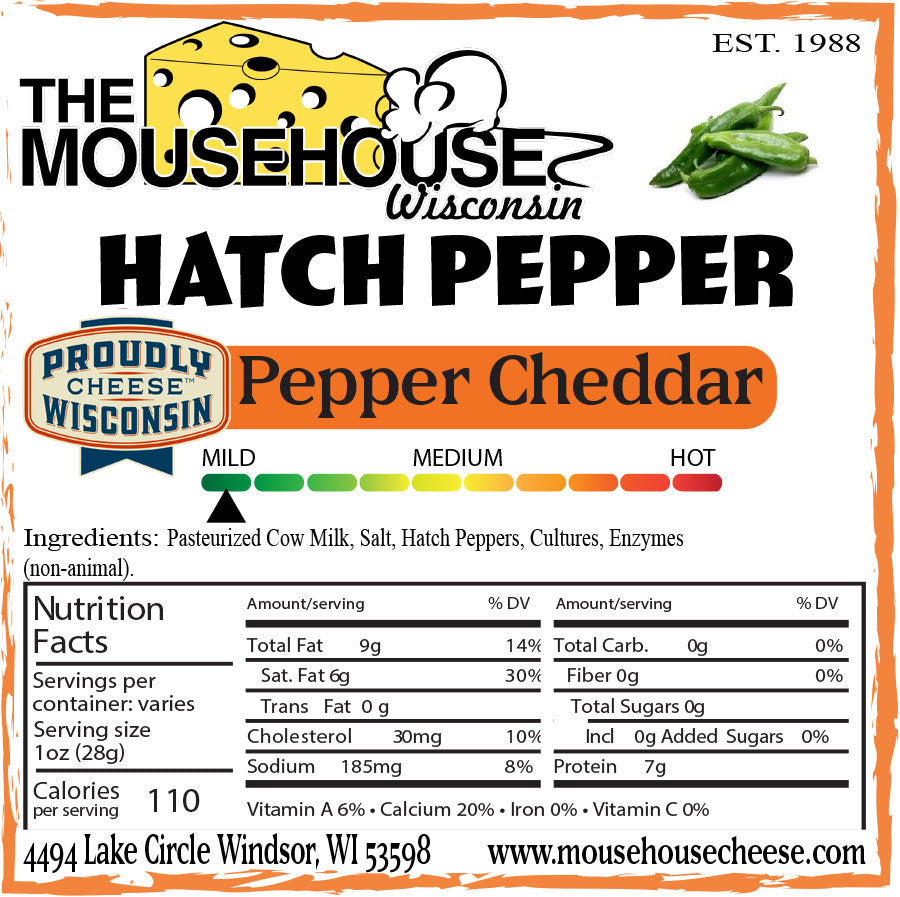 Hatch Pepper Cheddar — Specialty Food Source