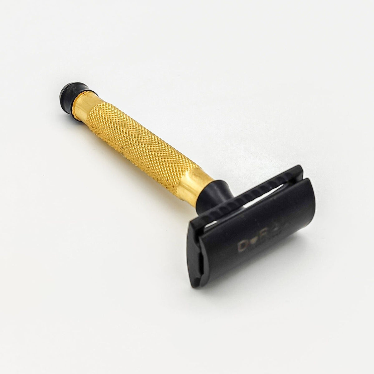 Dural Heavy Stroud Head Double Edge Safety Razor Duty Golden/Black + P ...