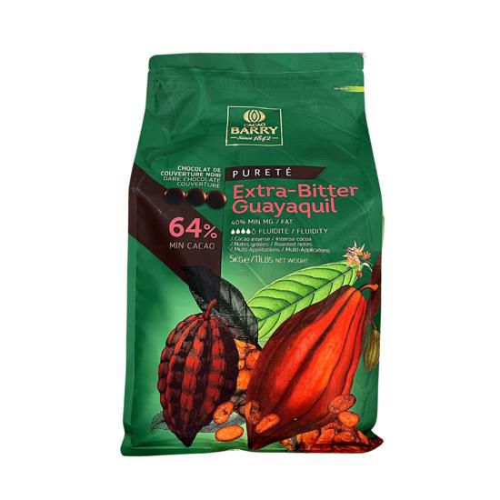 Cacao Barry Guayaquil Dark Chocolate 44 lbs | 64% Cocoa | SPECIALTY ...