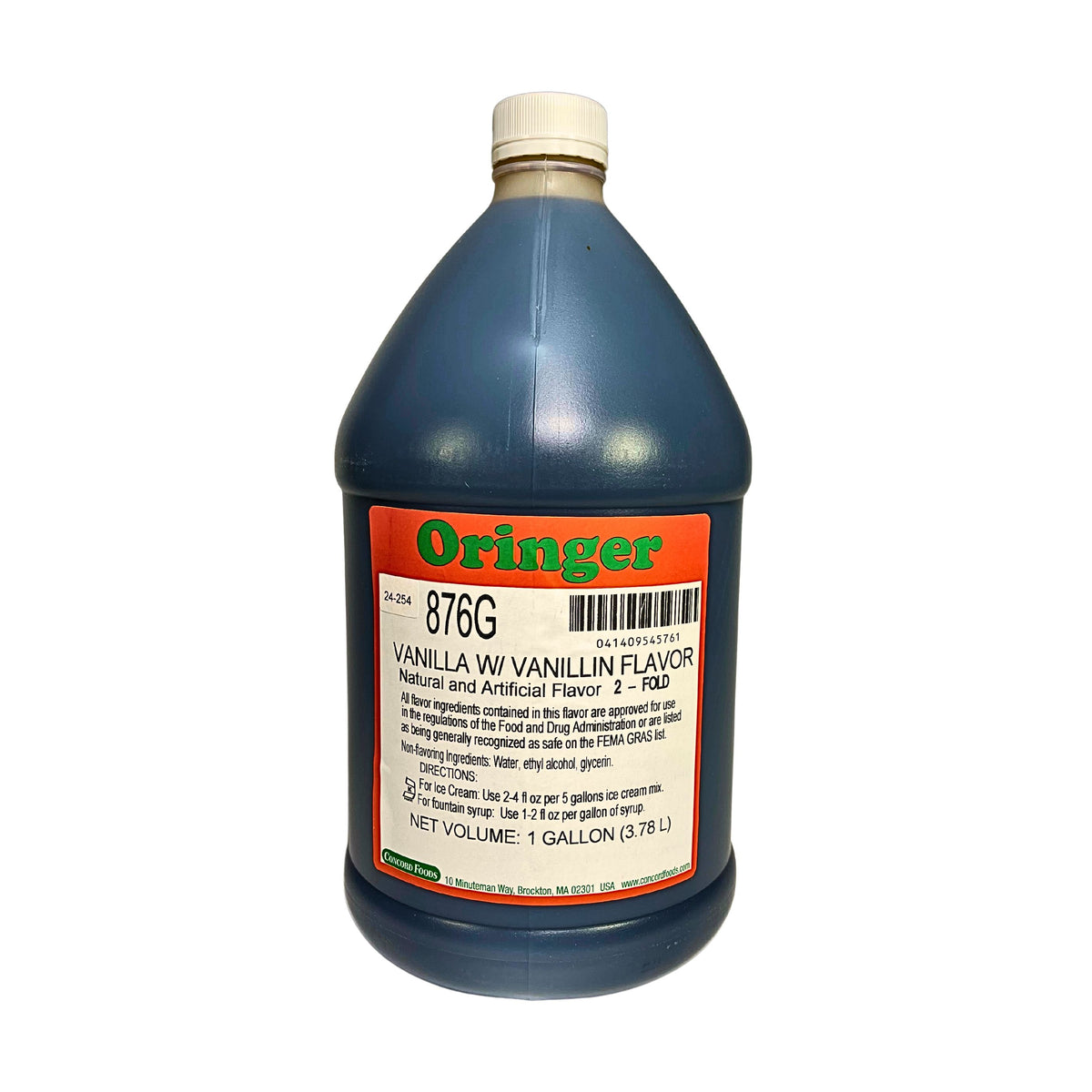 Oringer Brand Vanilla with Vanillin Flavor - Premium Baking Essence ...