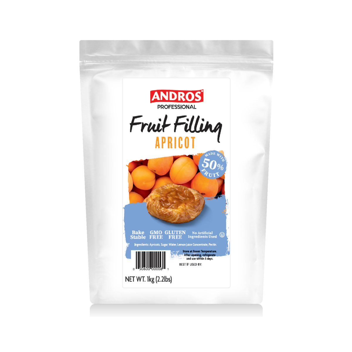 Andros Apricot Fruit Filling - Premium, Versatile, 100% Natural Aprico ...