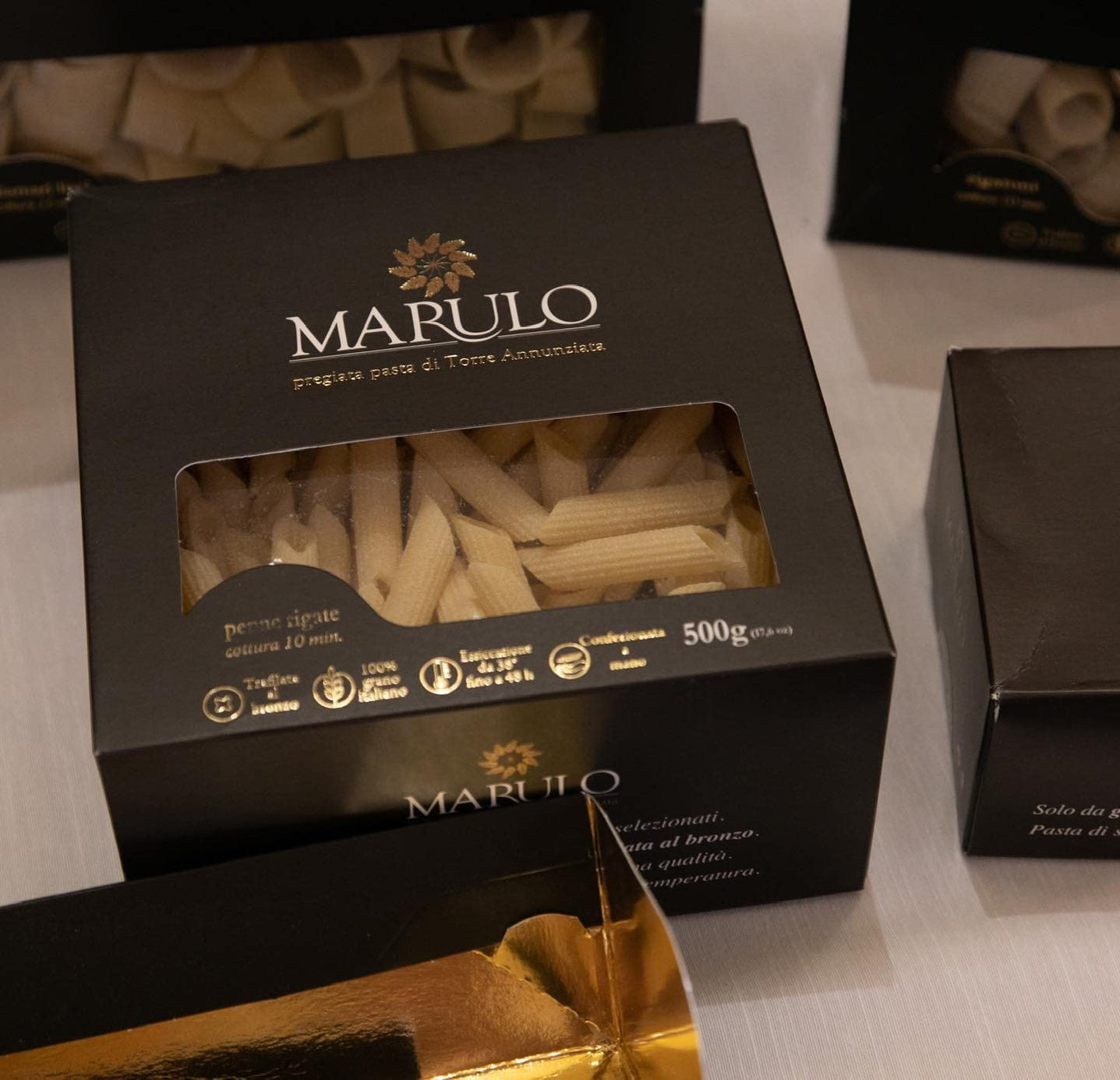 Marulo, Penne Pasta, Artisan Bronze Die-Cut Pasta, 12 Pack x 1.1 lb ...