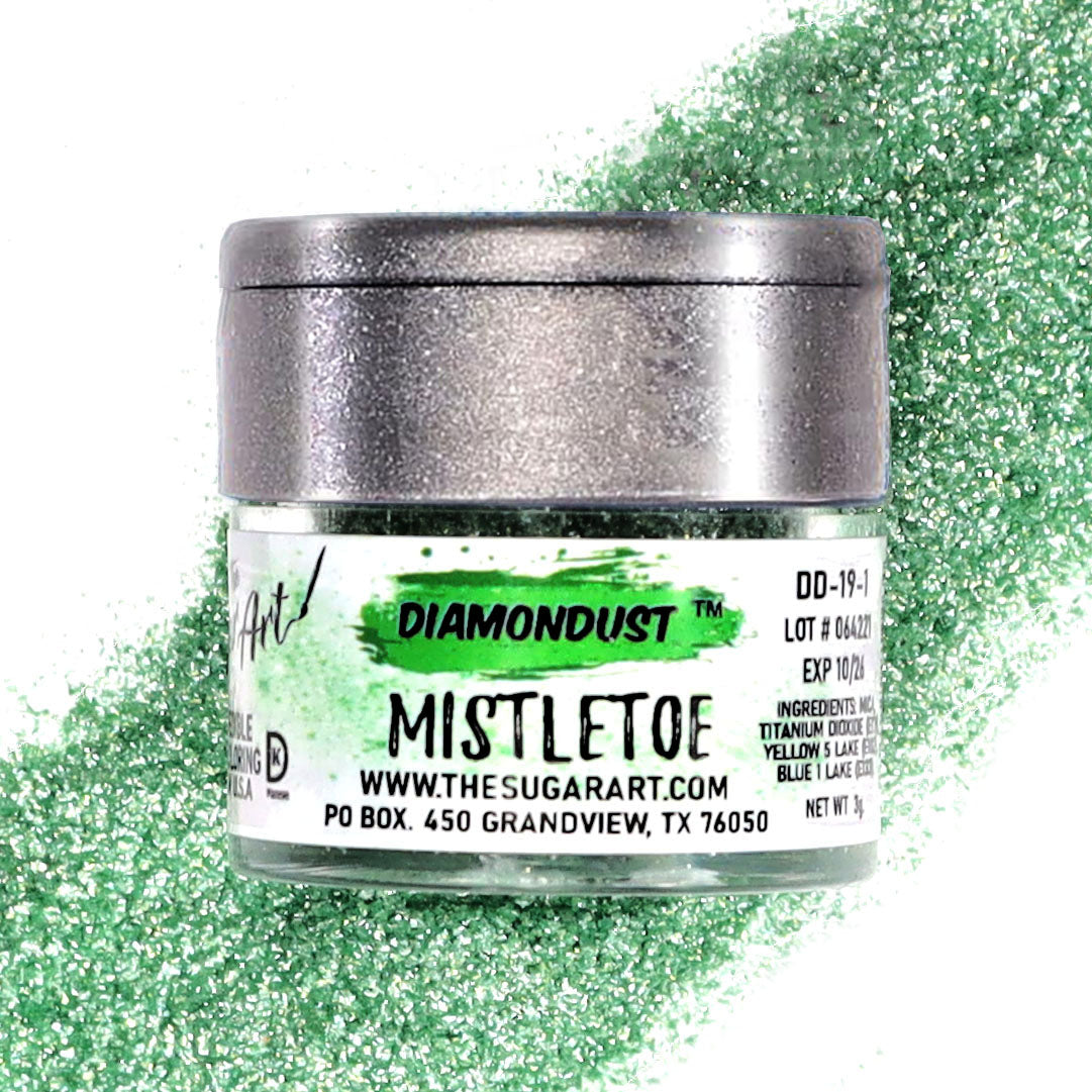 Mistletoe Dark Green Edible Glitter — Specialty Food Source