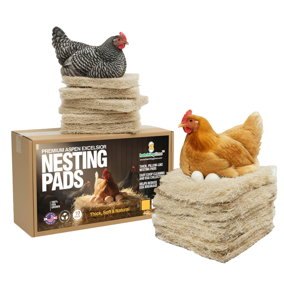 Hatching Time Premium Nesting Pads for Poultry — Specialty Food Source