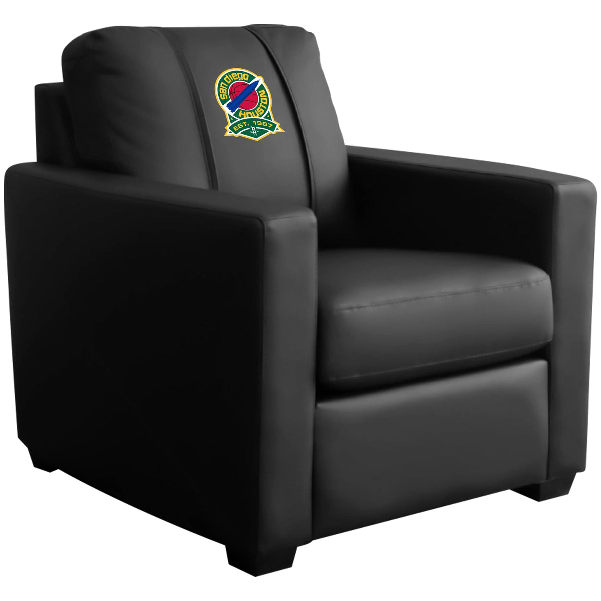 Silver Club Chair with Houston Rockets Team Commemorative Logo ...