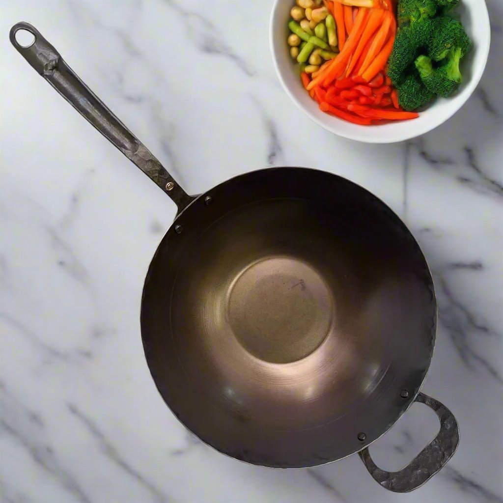 Carbon Steel Wok - Hand Forged and Spun. 13.5” — Specialty Food Source