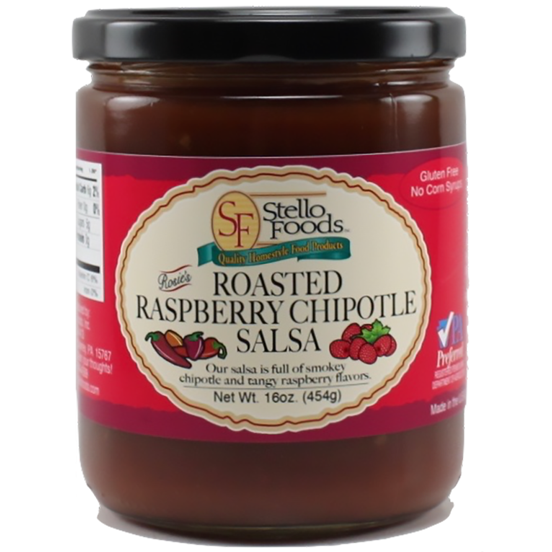Stello Foods - Rosie's Roasted Raspberry Chipotle Salsa 16 oz ...