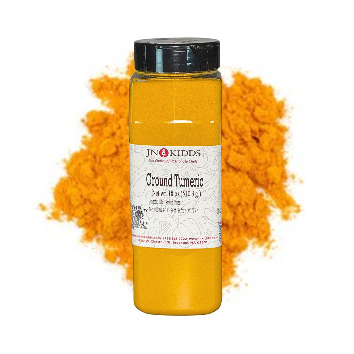 JN Kidds Ground Turmeric, 18 oz Jar with Shaker- SPECIALTY FOOD SOURCE ...