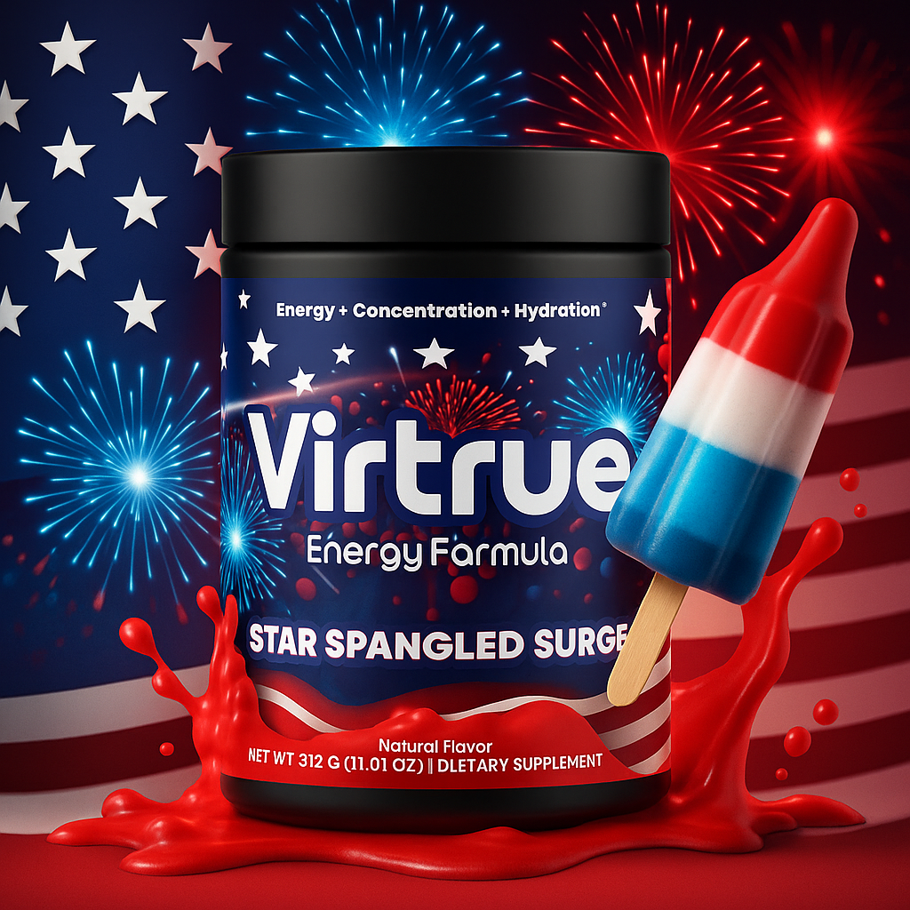 Star Spangled Surge Pre-Workout Energy Powder + Focus Boost & Hydratio ...