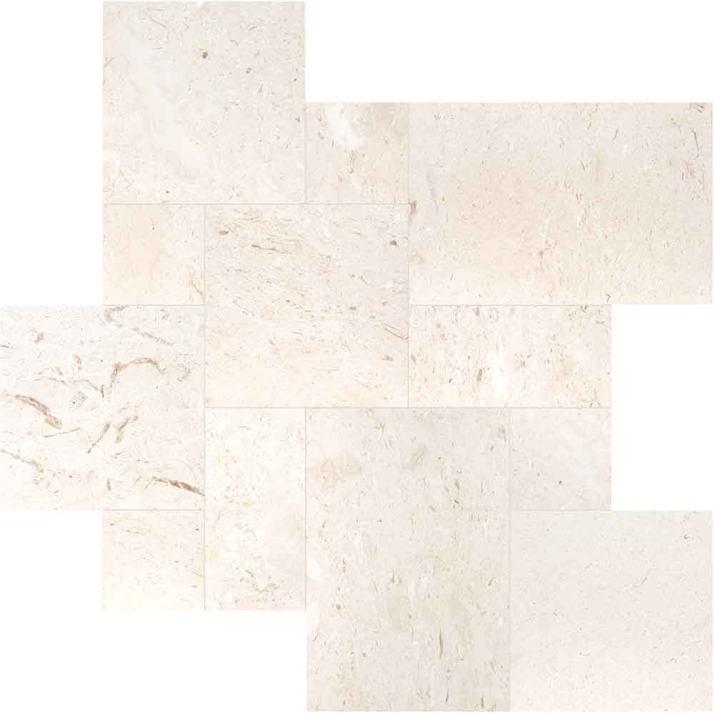 Mayra White Limestone Antique Pattern Tumbled - Full Truckload ...