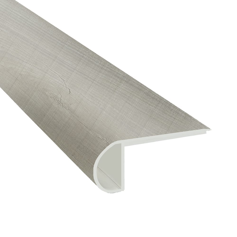Whitby White 0.75" Thick x 2.75" Wide x 94" Length Luxury Vinyl Flush ...