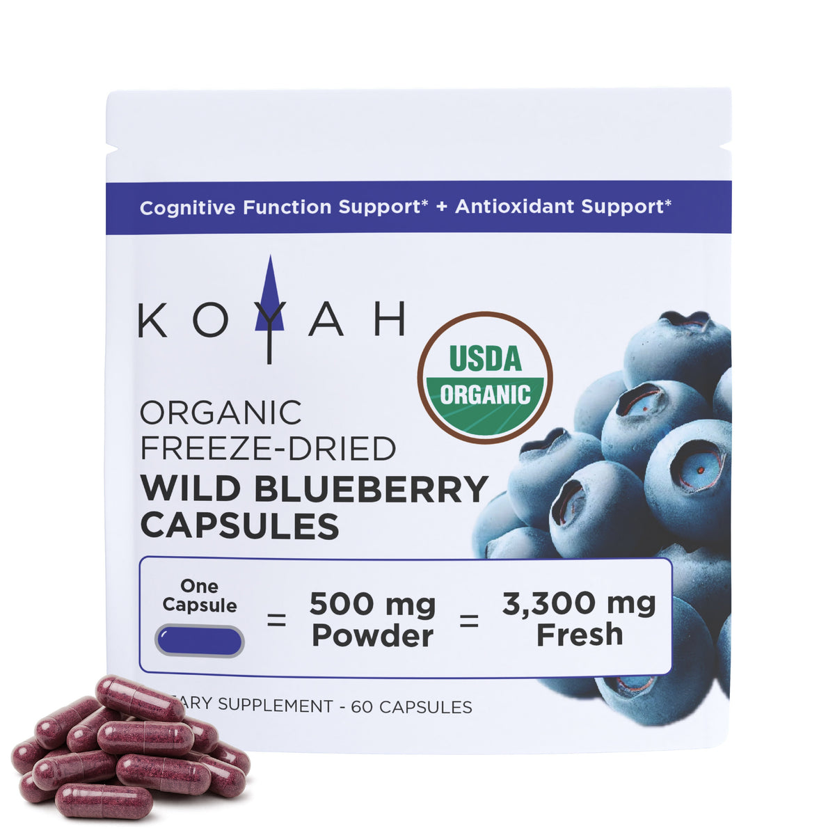 Organic Wild Blueberry Capsules — Specialty Food Source