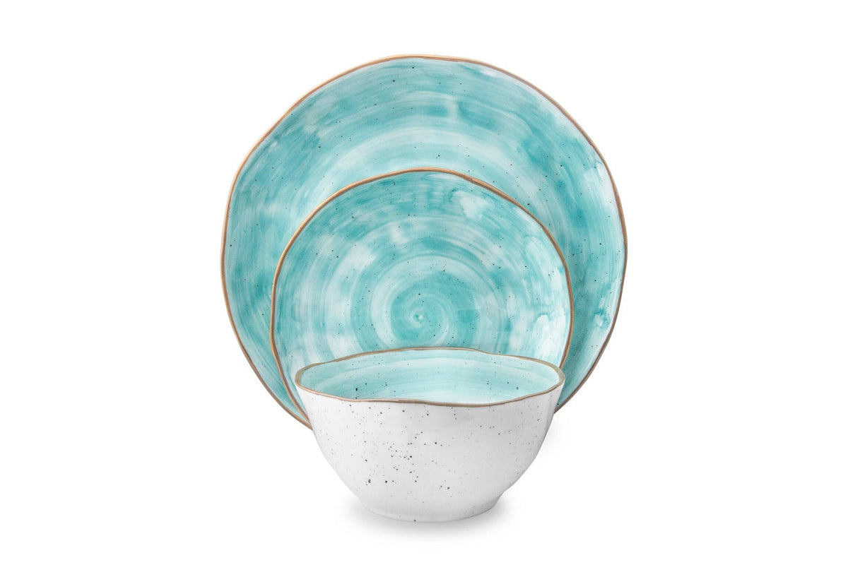 Cabana Turquoise Dinnerware - 20 Piece Set — Specialty Food Source