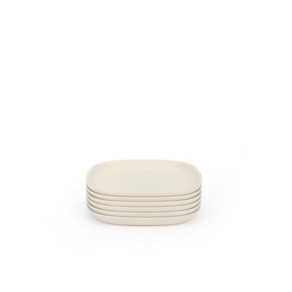 Cocktail Plate Set x 6 - Off White — Specialty Food Source