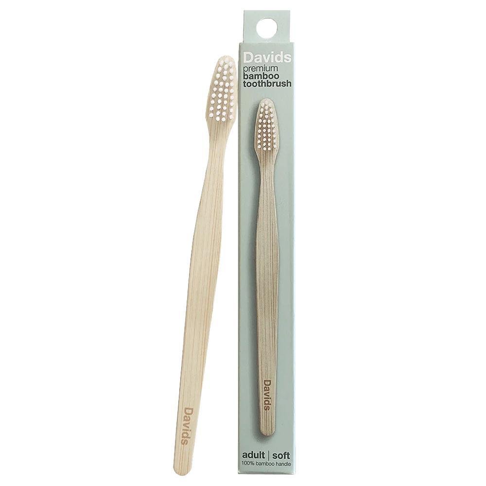 Davids - 'Adult Soft' Premium Bamboo Toothbrush (1CT) — Specialty Food ...