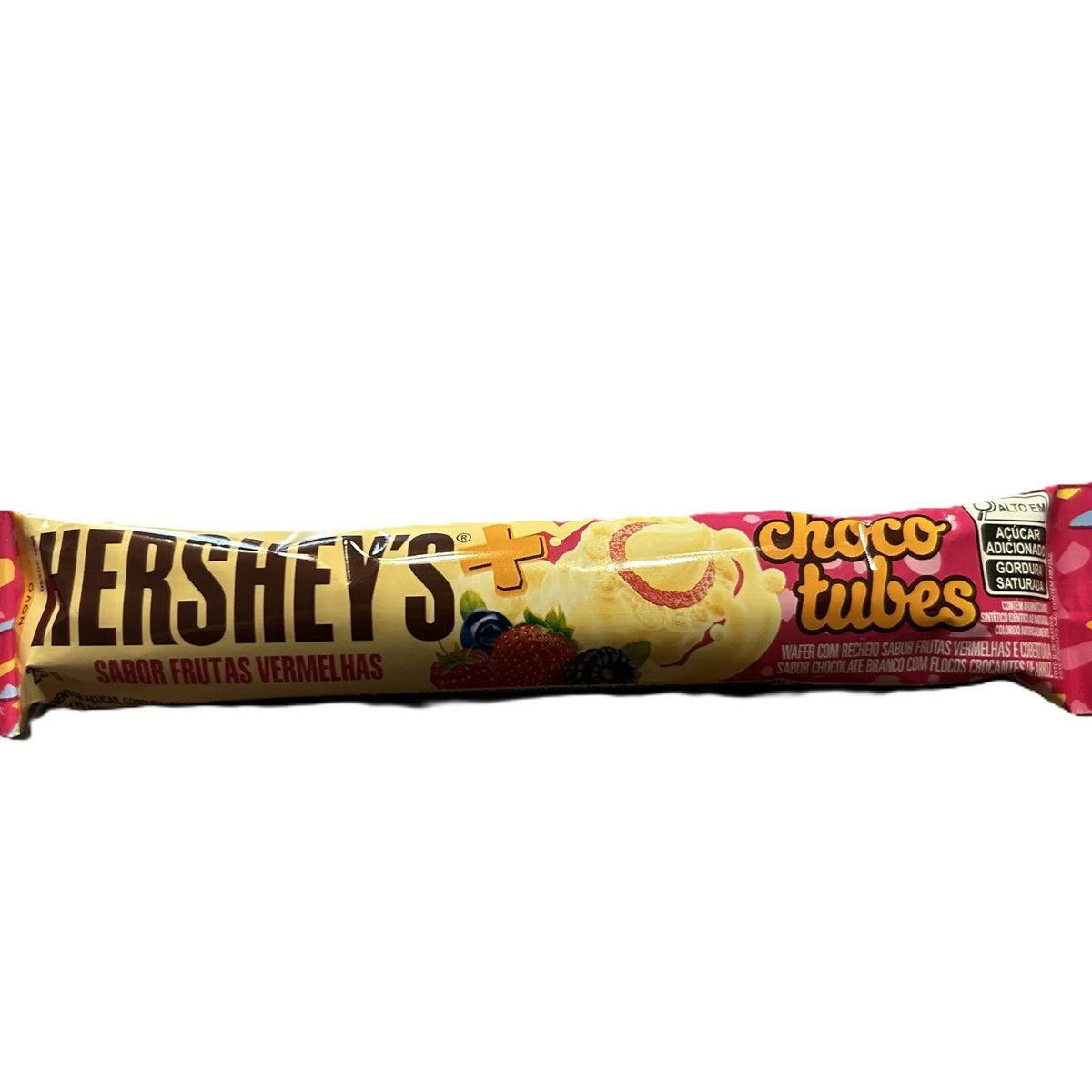 Hershey Choco Tubes Sabor Frutas Vermelhas – Red Fruit Flavored White ...
