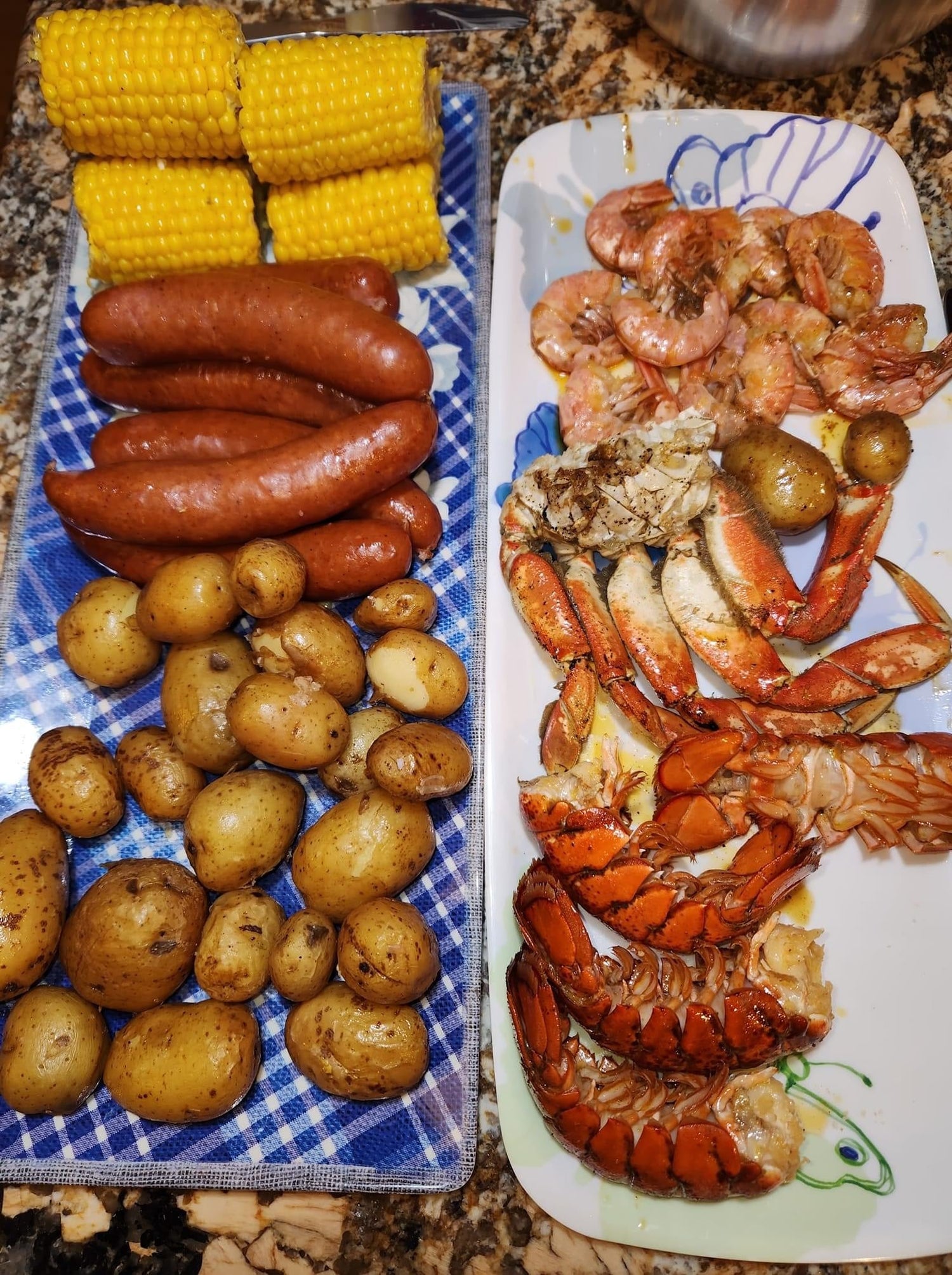 6 Person Seafood Boil Kit COMBO: Lobster Mania, Crab, Shrimp + 3 Butte ...