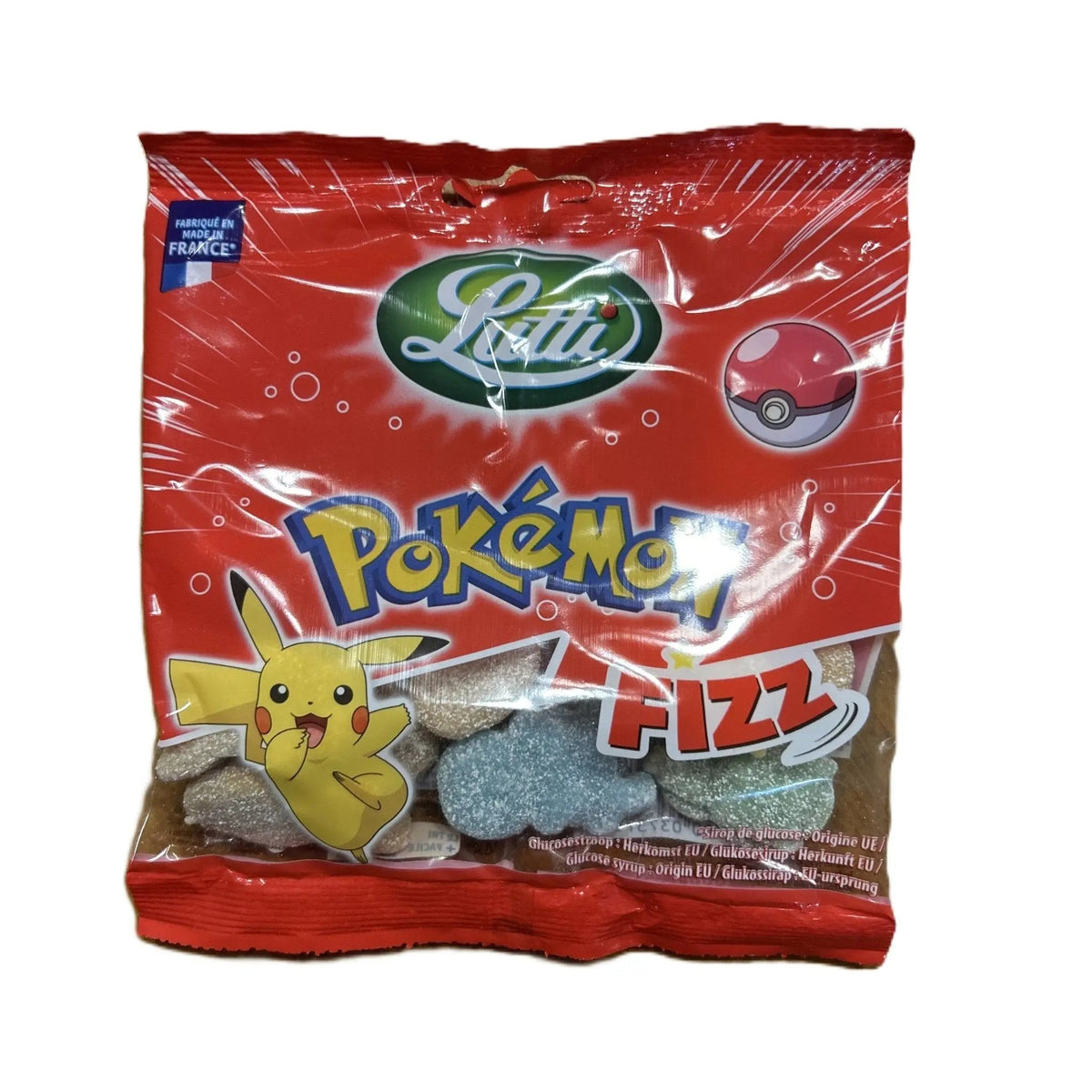 Lutti Pokémon Fizz – Fizzy Pokémon Themed Chewy Candy 70g Bag (France ...