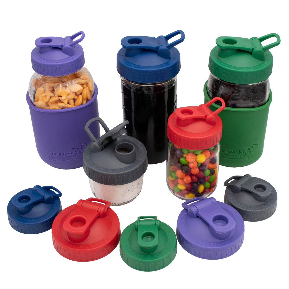 Pour & Store Shaker Lid with Carry Loop for Mason Jars — Specialty Food ...