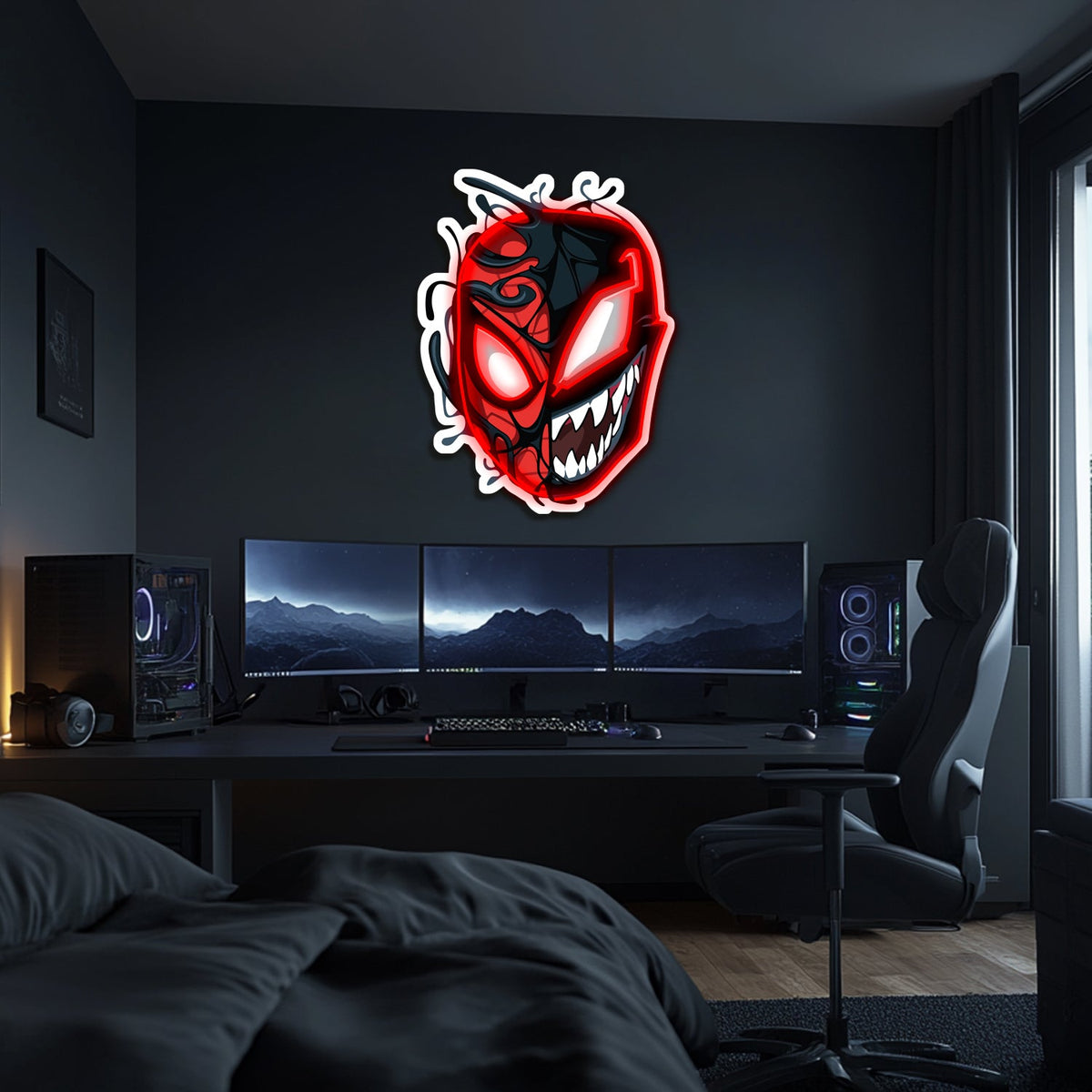 UV Printed Spider-Man Venom Neon Wall Art- LV0094 — Specialty Food Source
