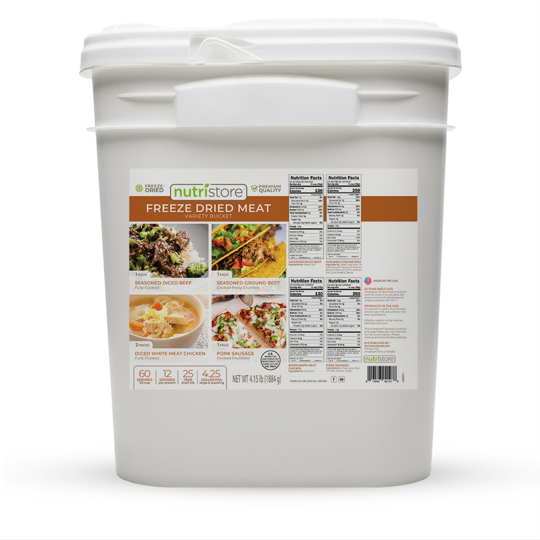 Freeze Dried Meat Variety Bucket — Specialty Food Source