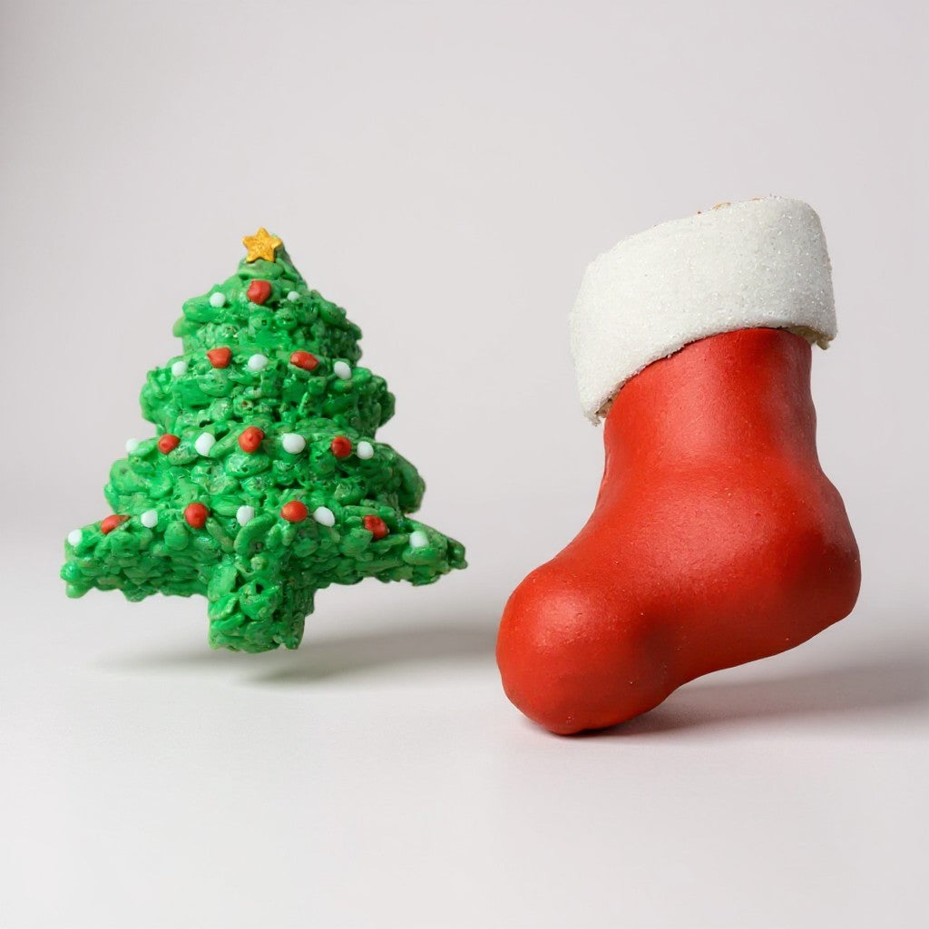 Christmas Tree & Stocking Rice Crispie Treats — Specialty Food Source